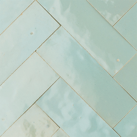 Zellige Tile, Color 1065, Grey-blue, 5x15 cm