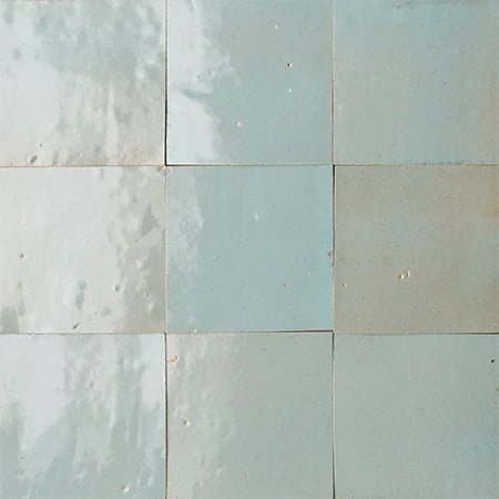 Zellige Tile, Color 1065, Grey-Blue, 10x10 cm
