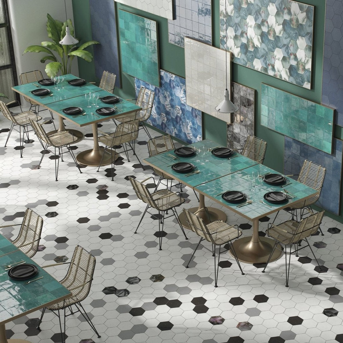 Hexagon Tiles | Geometric Designs for Unique Interiors