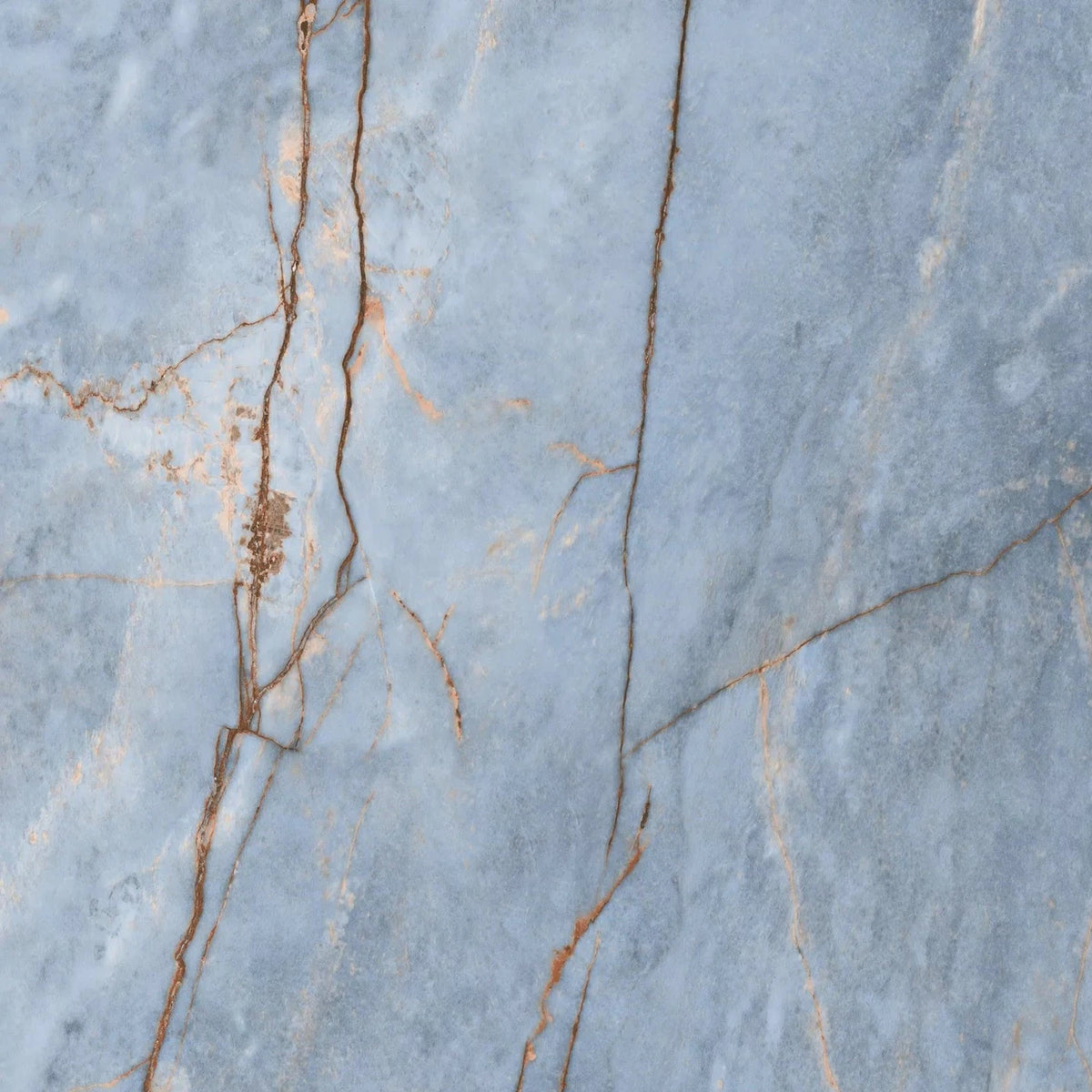 Heritage Azure Big Slab Porcelain Tile with Marble Effect Glossy, 120x