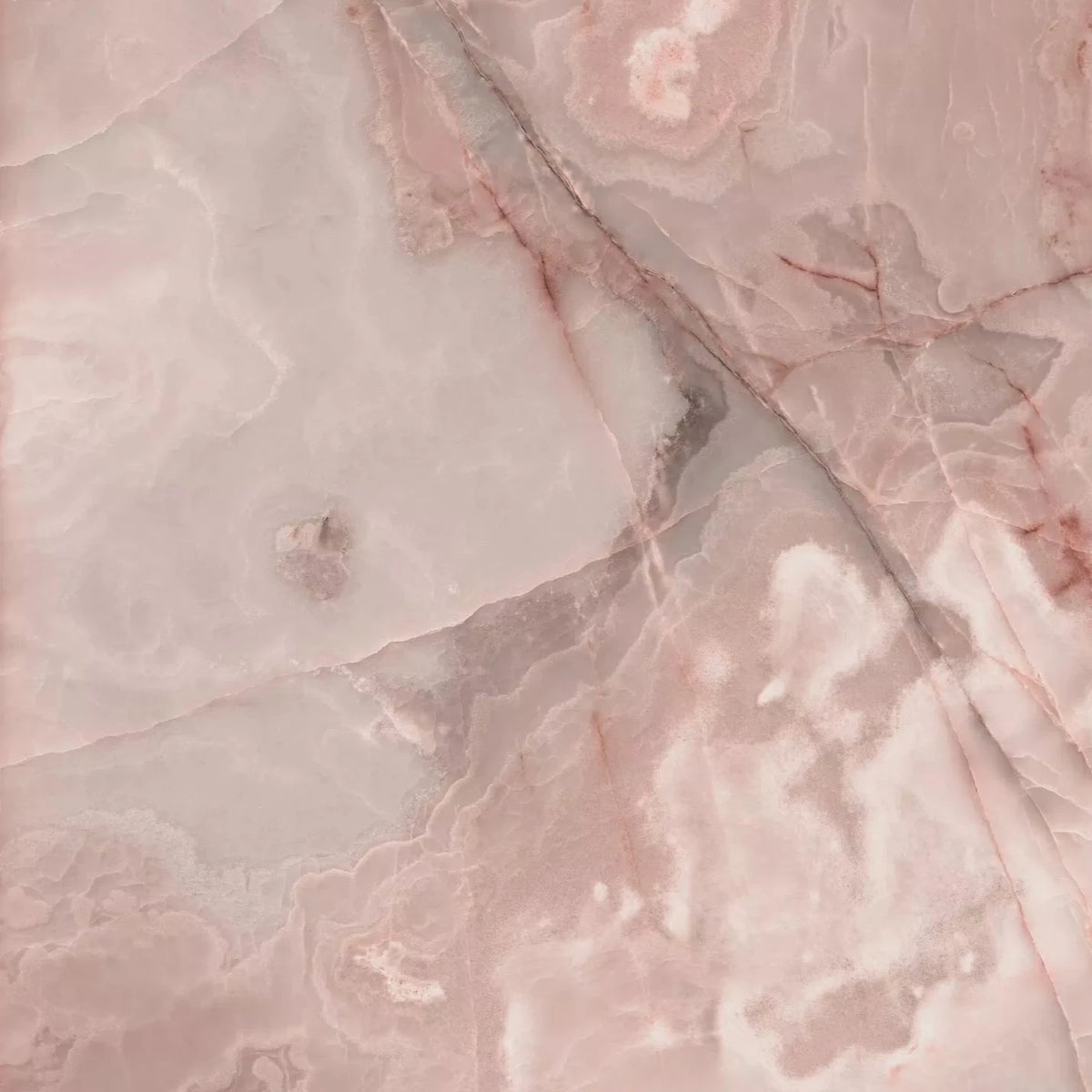 Reves De Rex Rose Big Slab Porcelain Tile with Marble Effect Glossy, 1 ...