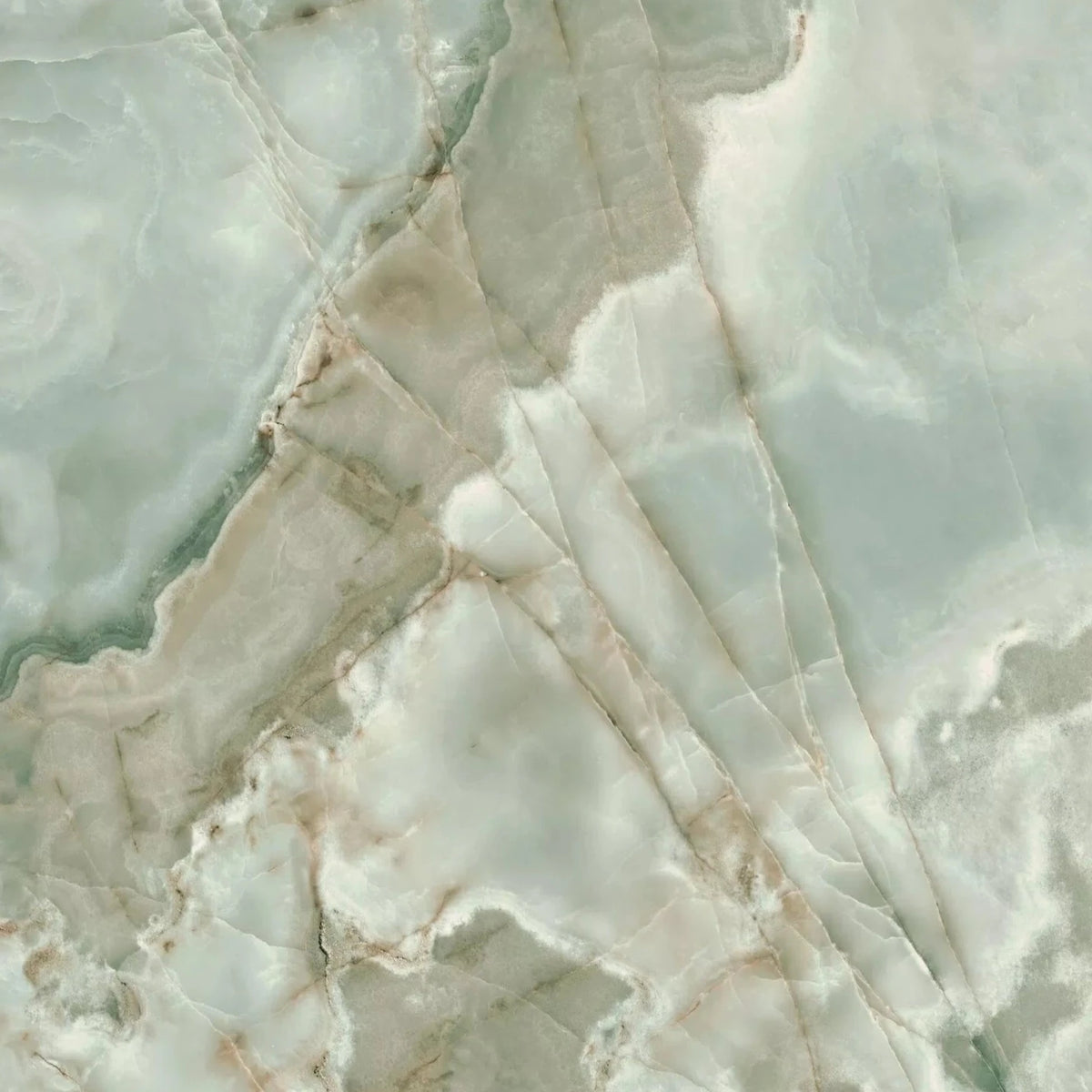 Reves De Rex Jade Big Slab Porcelain Tile with Marble Effect Matt, 120 ...